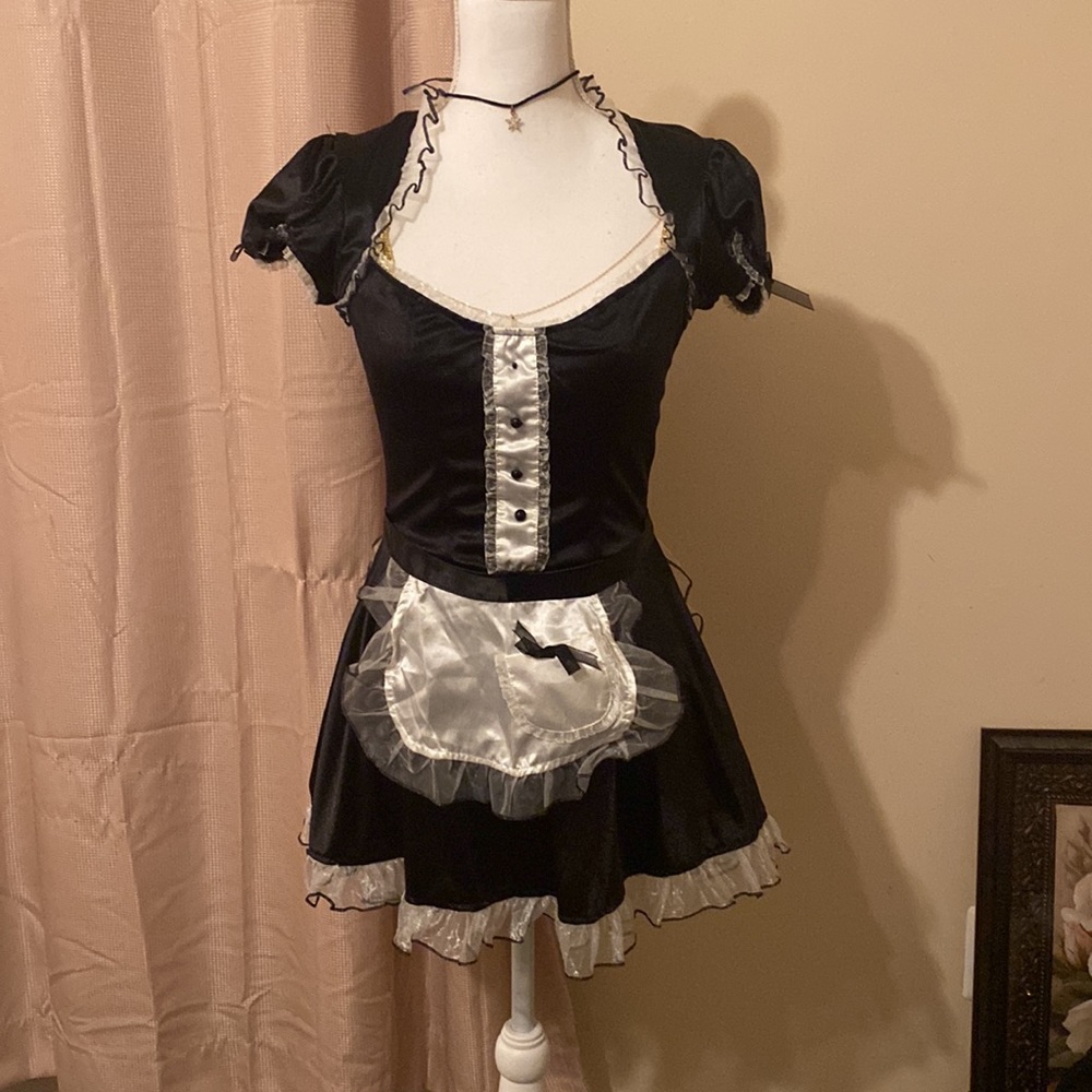 French Maid Sexy Halloween Costume By Lip Service - Gem